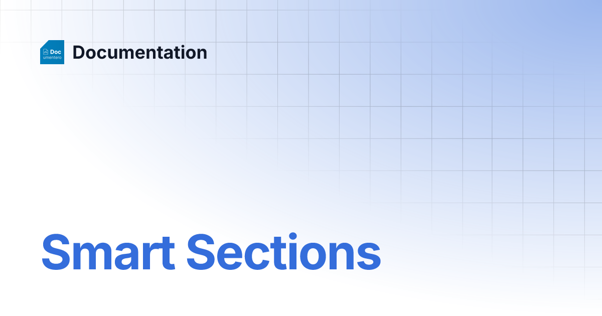 Smart Sections | Documentation