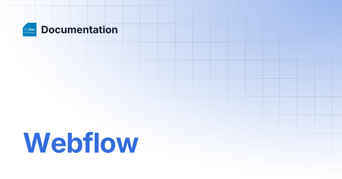 Webflow | Documentation
