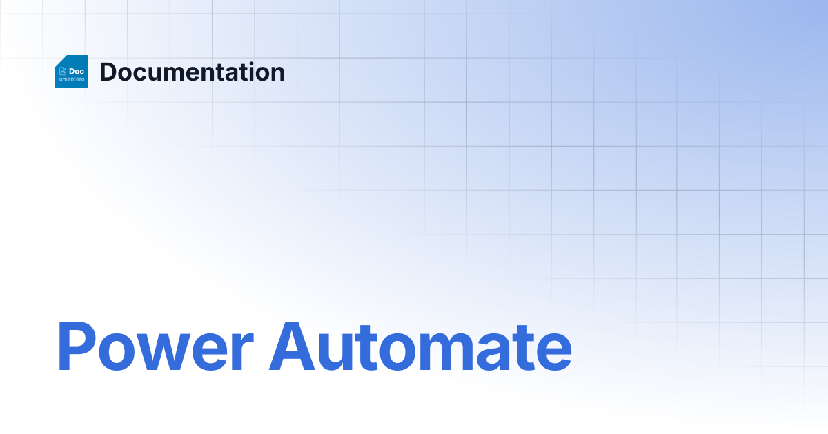 Power Automate | Documentation
